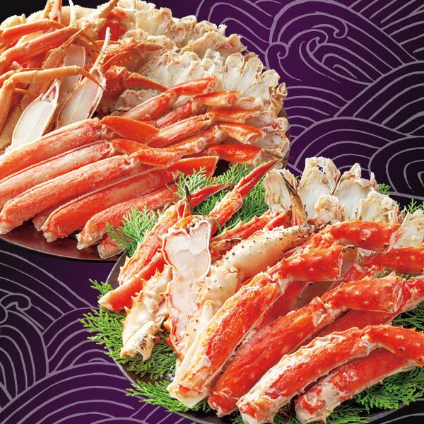 ●送料：1100円（冷凍便でのお届け、送料は別途頂きます）2つの味をボイルで食べ比べ！●セット内容／たらば蟹約0.7kg、ずわい蟹約1.3kg●賞味期限／冷凍2027年4月●加工地／日本●原材料／たらばがに（ロシア産）、ずわいがに（ロシア産...