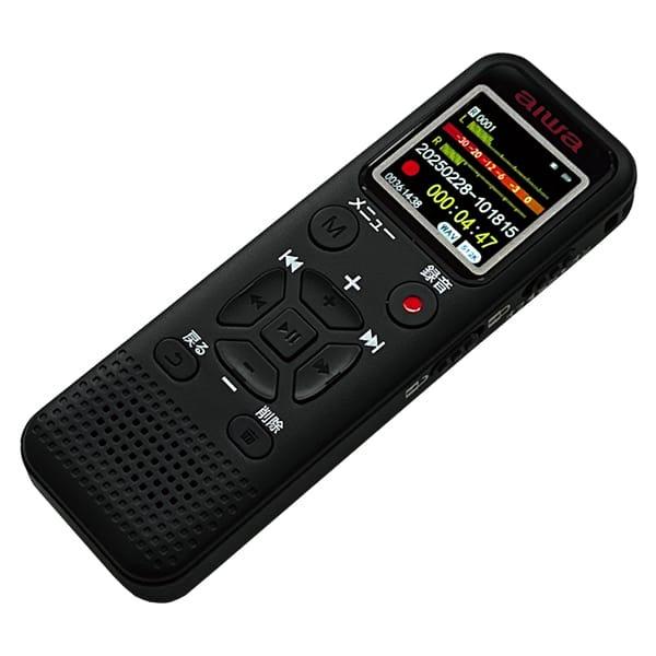 ●送料：660円（通常）ボタンひとつでクリアに録音！乾電池式のボイスレコーダー！●(約)／幅3.8×奥行1.9×高さ11cm、40g●電源／単4乾電池×2(付属)●内蔵メモリ容量／8GB●最大録音時間／約580時間●スピーカー出力／100m...