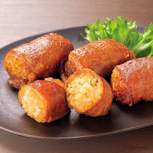 ●送料：1100円（冷凍便でのお届け、送料は別途頂きます）肉の旨みが染み込んだ肉巻きおにぎり！●セット内容／50g×20個入●賞味期限／製造日から冷凍4ヵ月●加工地／日本●原材料／米（国産）、餅米（国産）、豚肉（カナダ、米国）、醤油、味噌、...