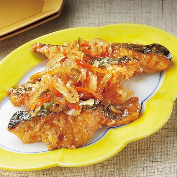 ●送料：1100円（冷凍便でのお届け、送料は別途頂きます）ふっくら鮭とたっぷり野菜をさっぱり甘酢あんで美味しく！●セット内容／100g×9袋●賞味期限／冷凍2026年9月16日●加工地／日本●原材料／さけ（アメリカ、ロシア産）、タレ（醸造酢...