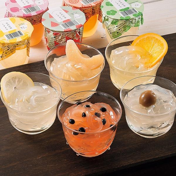 ●送料：880円（通常）ちゅるんっと美味しい！果実感あふれるくずきり。●セット内容／15個セット（5種類×各3個）●賞味期限／製造日から製造日から常温3ヵ月●加工地／日本●特定原材料等 ／オレンジ・大豆・もも[80079new]