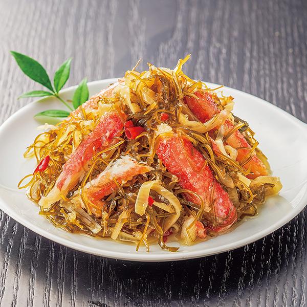 ●送料：1100円（冷凍便でのお届け、送料は別途頂きます）ずわい蟹の風味豊かな松前漬。●セット内容／250g×3袋●賞味期限／製造日から冷凍6ヵ月●加工地／日本●原材料／ズワイガニ（カナダ産）、数の子（輸入）、発酵調味料、いか、砂糖、昆布、...