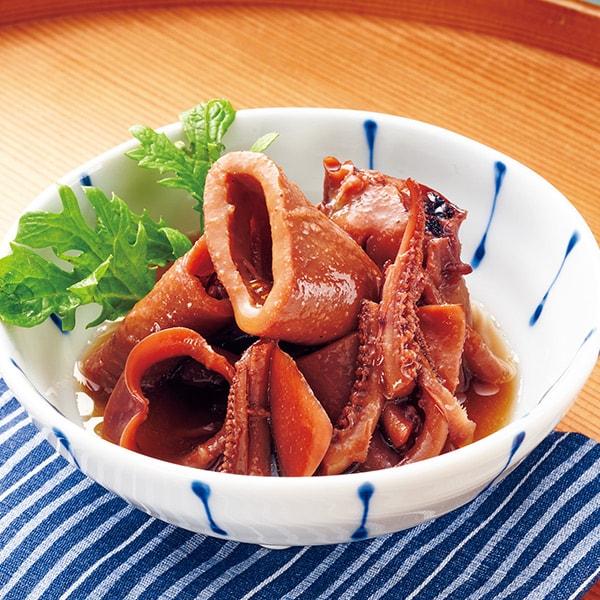 ●送料：880円（通常）いかの旨みがぎゅっと詰まった缶詰。●セット内容／130g（固形量55g）×10缶●賞味期限／製造日から常温3年●加工地／日本●原材料／いか、砂糖、しょうゆ、糖みつ、食塩／増粘多糖類、調味料（アミノ酸等）、リン酸塩（N...