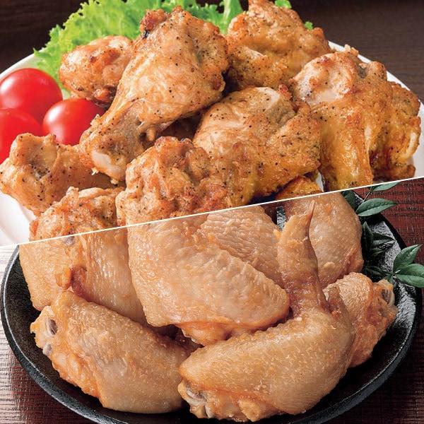 ●送料：1100円（冷凍便でのお届け、送料は別途頂きます）食べたい分だけ取り出せる！レンジで簡単チキンセット！●セット内容／＜旨塩チキンスティック 手羽元＞250g(約5〜8本)×4袋＜大きな手羽先炙り焼き＞1kg（約20本）×1袋●賞味期...