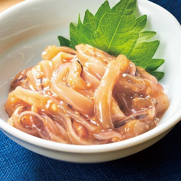 ●送料：1100円（冷凍便でのお届け、送料は別途頂きます）特製みそといかの美味しい調和！●セット内容／150g×8袋●原材料／いか（ペルー産）、調味味噌（米みそ、発酵調味料、こうじ、その他）、砂糖、こうじ、食塩、こうじ調味液、発酵調味料／甘...