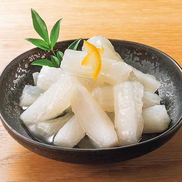 ●送料：1100円（冷凍便でのお届け、送料は別途頂きます）ゆずがほんのり香る大根の浅漬け。●セット内容／100g×10袋●賞味期限／製造日から冷凍1年●加工地／日本●原材料／大根、ゆず、漬け原材料〔砂糖・異性化液糖、食塩、発酵調味料、醸造酢...