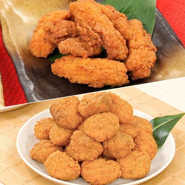 ●送料：1100円（冷凍便でのお届け、送料は別途頂きます）はぴねすくらぶ限定の簡単手間なし唐揚げ＆フライドチキンのセット！●セット内容／＜手羽中からあげ＞250g×4袋＜骨なしフライドチキン＞ 500g×2袋●賞味期限／製造日から冷凍1年●...