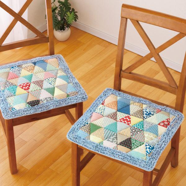 ●送料：880円（通常）掛けるだけでOK！可愛いパッチワーク調カバー！●（約）／＜1人掛け用1枚＞45×45cm、100g、＜2人掛け用＞100×160cm、640g、＜3人掛け用＞150×160cm、900g●＜表地＞綿100％、＜裏地＞...