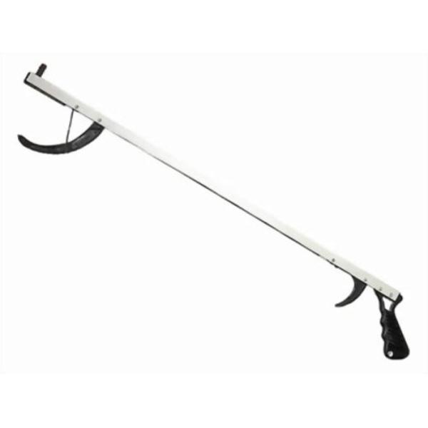 持ち手の引き金を指に掛けて引くと、つかみ口が閉じて物をつかむことができます。つかみ口にはゴムが付いており、つかんだ物が滑りにくいようになっています。先端にはマグネット付で小さな金属物を拾うこともできます。 ■サイズ：全長67cm■重量：15...