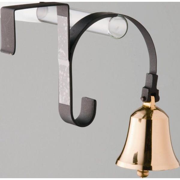 ドアベル　ドアチャイムが鳴って素敵な一日がはじまる。アンティークドアにもマッチするドアベルです。ネジでの取付不用！ドアにかけるだけなので取り付けが簡単です。■サイズ(mm)：高さ110×奥行120（ドアフック部分45）■素材：真鍮■重量(k...