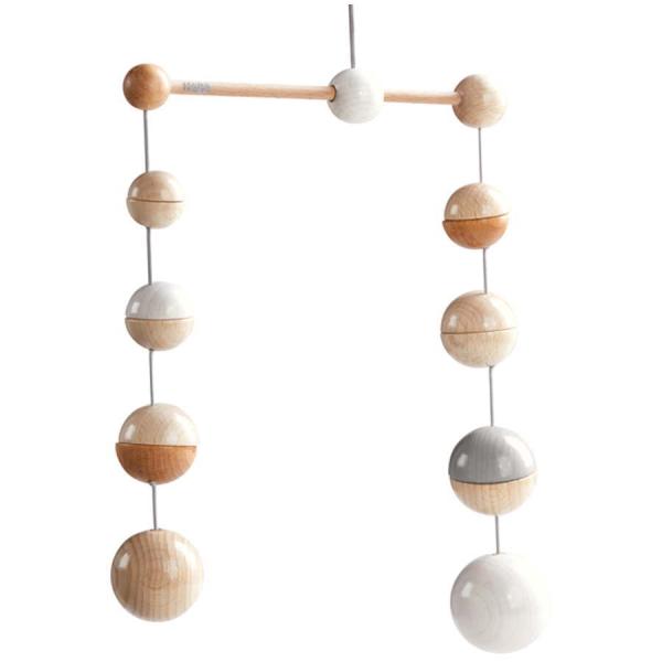 ■商品名　：モビール・ポインツ■ブランド：HABA（ハバ社）ドイツ■対象年齢：0歳〜■材　質　：ブナ■サイズ　：モビール 約25cm×20cm■カテゴリ：木のおもちゃ/モビール/出産祝い木のおもちゃ モビール  赤ちゃん ベビー 玩具 イン...