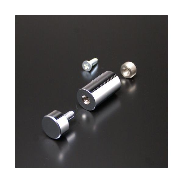 サインボードや表札、パネルの取り付けなどにご利用頂けます。壁面から少しサインなどを浮かして固定することができ、固定後もサインの入れ替えが可能なタイプの商品です。材質はステンレス製です