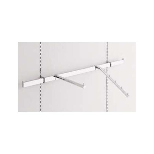 サポート（スリット柱・棚柱）やブラケット（棚受）、ハンガーパイプやフックなど店舗内での商品ディスプレイには欠かすことのできないプロ仕様の商品です。