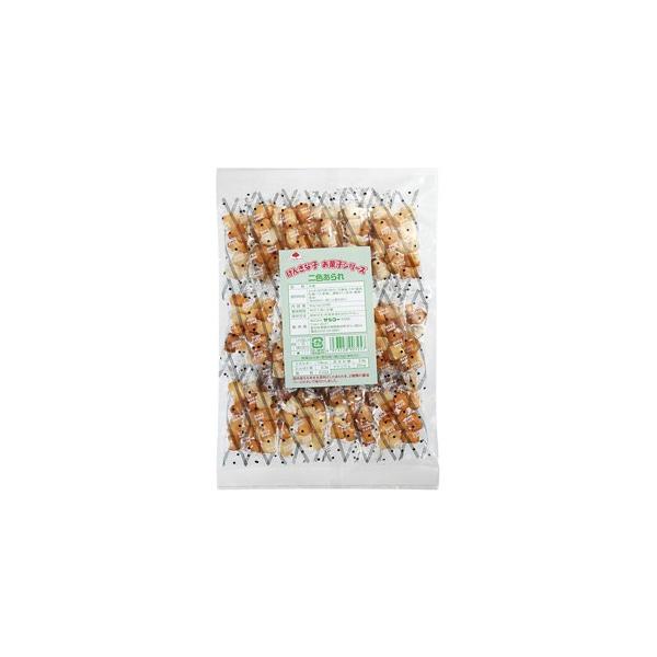 国内産もち米を主原料としたあられを、２種類の醤油ベースのタレで味付けしました。◎賞味期限：　120日