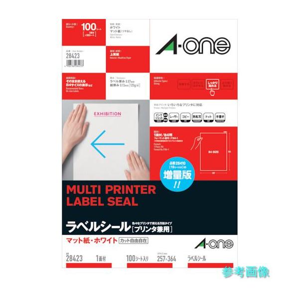 メーカー：スリーエム ジャパン(株)オフィスマーケット販売本部在庫状況：仕入先取寄せ品納期：お支払い確認後、4営業日以内出荷予定（欠品時は早急にご連絡いたします。）仕様：●ラベルシール(プリンタ兼用)1面　(100枚入)
