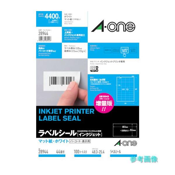 メーカー：スリーエム ジャパン(株)オフィスマーケット販売本部在庫状況：仕入先取寄せ品納期：お支払い確認後、4営業日以内出荷予定（欠品時は早急にご連絡いたします。）仕様：●ラベルシール(インクジェット)44面　(100枚入)