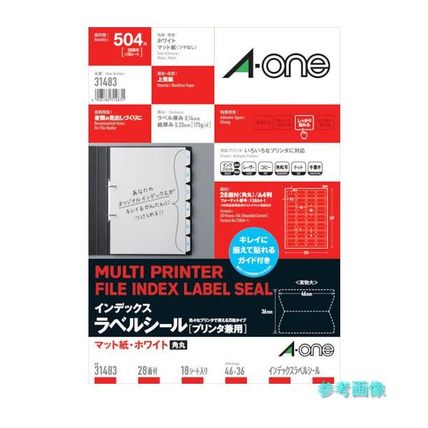 メーカー：スリーエム ジャパン(株)オフィスマーケット販売本部在庫状況：仕入先取寄せ品納期：お支払い確認後、4営業日以内出荷予定（欠品時は早急にご連絡いたします。）仕様：●インデックスラベルシール(兼用)28面　(18枚入)