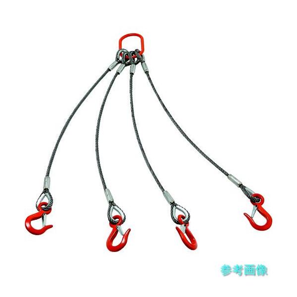 メーカー：トラスコ中山(株)在庫状況：仕入先在庫品納期：お支払い確認後、3営業日以内出荷予定（欠品時は早急にご連絡いたします。）商品特長：●「JIS規格（ＪＩＳＢ８８１７）」適合品のワイヤロープを使用しています。●「労働安全衛生規則第475...