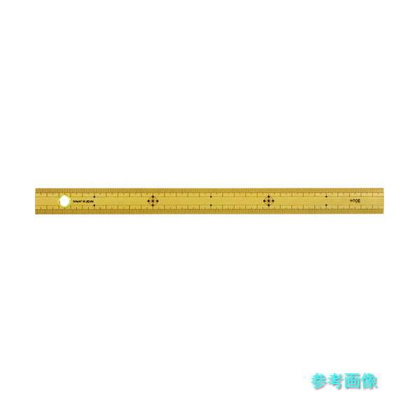 メーカー：シンワ測定(株)在庫状況：仕入先在庫品納期：お支払い確認後、3営業日以内出荷予定（欠品時は早急にご連絡いたします。）商品特長：●竹製なので手になじみやすいです。●ハトメ付です。仕様：●全長(mm)：300●幅(mm)：23●厚さ(...