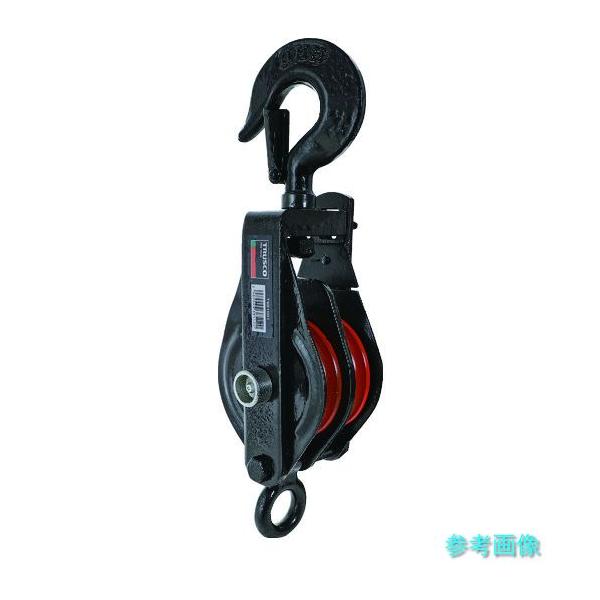 メーカー：トラスコ中山(株)在庫状況：仕入先在庫品納期：お支払い確認後、3営業日以内出荷予定（欠品時は早急にご連絡いたします。）商品特長：●側板が開くのでロープの途中からでも装着可能です。用途：●ロープを通し、荷物などの吊り上げや引っ張り作...