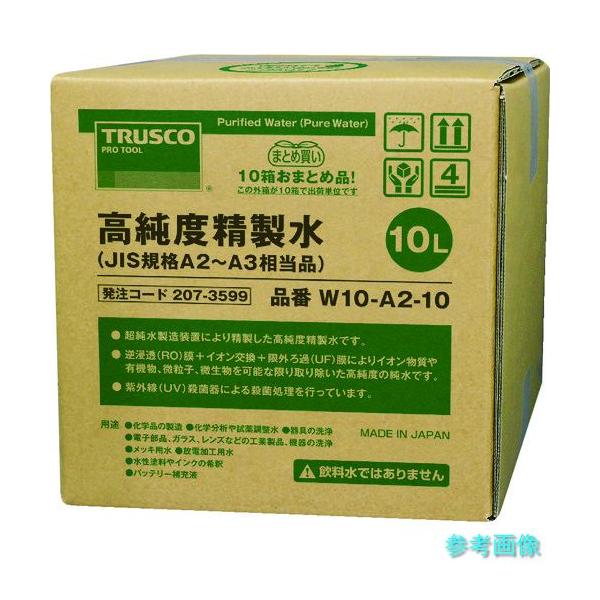 メーカー：トラスコ中山(株)在庫状況：仕入先取寄せ品納期：お支払い確認後、8〜10営業日以内出荷予定（欠品時は早急にご連絡いたします。）商品特長：●１０箱セットのお買い得品です。●２０Ｌでは多い方用の精製水です。●超純水製造装置により精製し...