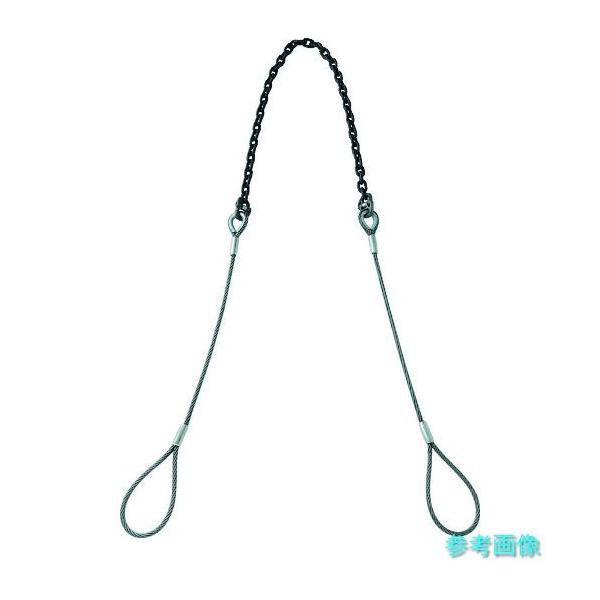 メーカー：トラスコ中山(株)在庫状況：仕入先在庫品納期：お支払い確認後、3営業日以内出荷予定（欠品時は早急にご連絡いたします。）商品特長：●ワイヤとチェーンスリングの特徴を活かしたコンビスリングです。●貨物が直接当たる部分には、ワイヤよりも...