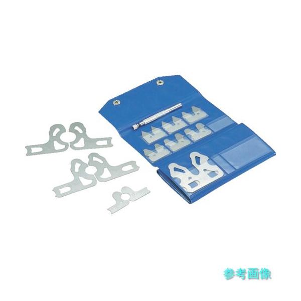 メーカー：トラスコ中山(株)在庫状況：仕入先在庫品納期：お支払い確認後、3営業日以内出荷予定（欠品時は早急にご連絡いたします。）商品特長：●刃物のR（半径）部の検査などに大変便利です。用途：●工作物の凸凹、角隅または縁のR半径部の測定に。仕...