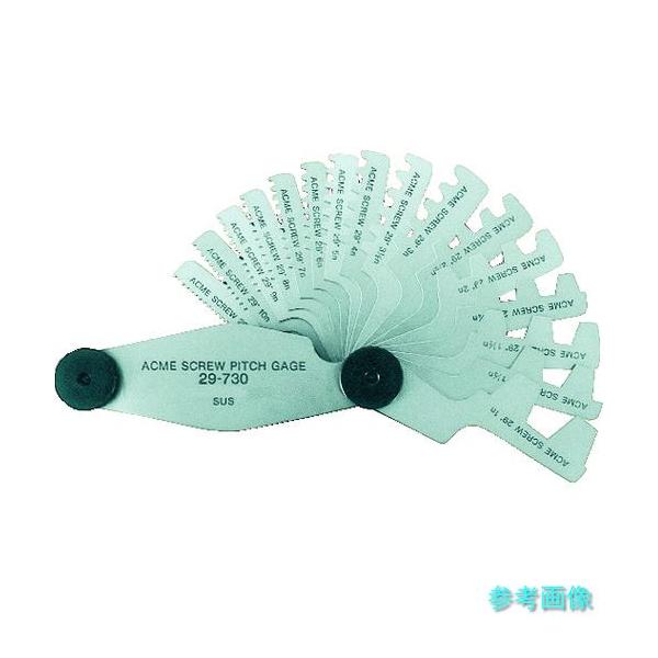 メーカー：トラスコ中山(株)在庫状況：仕入先在庫品納期：お支払い確認後、3営業日以内出荷予定（欠品時は早急にご連絡いたします。）商品特長：●アクメ式台形ねじのピッチを簡単、正確に測定できます。●厚さは0.8mmです。用途：●ピッチ測定に。仕...