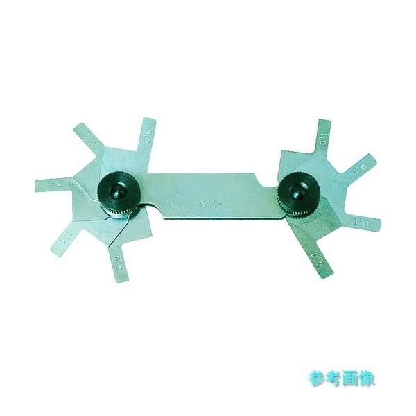 メーカー：トラスコ中山(株)在庫状況：仕入先在庫品納期：お支払い確認後、3営業日以内出荷予定（欠品時は早急にご連絡いたします。）商品特長：●C面測定が簡単に迅速・正確に行え、作業効率が向上します。●厚みは0.6mmです。用途：●C面（45°...