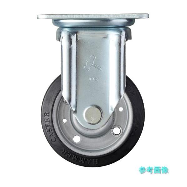 メーカー：ハンマーキャスター(株)在庫状況：仕入先在庫品納期：お支払い確認後、3営業日以内出荷予定（欠品時は早急にご連絡いたします。）商品特長：●旋回式キャスター420J／413Jと併用できる強靭な固定式キャスターです。●使用例：機械の移動...