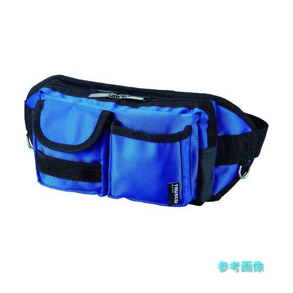 メーカー：トラスコ中山(株)在庫状況：仕入先在庫品納期：お支払い確認後、3営業日以内出荷予定（欠品時は早急にご連絡いたします。）商品特長：●前面2か所に便利なポケットが付いたウエストポーチです。仕様：●色：ブルー●幅(mm)：250●奥行(...