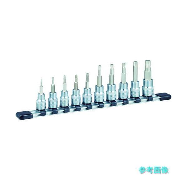 メーカー：TONE(株)在庫状況：仕入先在庫品納期：お支払い確認後、3営業日以内出荷予定（欠品時は早急にご連絡いたします。）商品特長：●強力タイプのトルクス［［Ｒ下］］ソケットです。●早回しに便利なローレット加工仕上げです。●ソケットの取り...