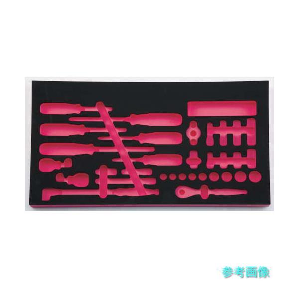 メーカー：京都機械工具(株)在庫状況：仕入先在庫品納期：お支払い確認後、3営業日以内出荷予定（欠品時は早急にご連絡いたします。）商品特長：●立体成型なので、工具がしっかりと収納できます。●黒・赤2層なので、使用中の工具が一目でわかります。用...