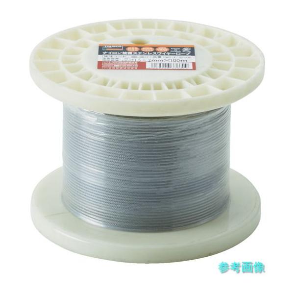 メーカー：トラスコ中山(株)在庫状況：仕入先在庫品納期：お支払い確認後、3営業日以内出荷予定（欠品時は早急にご連絡いたします。）商品特長：●耐食性、耐錆性、耐摩擦性に優れたステンレスロープです。●耐候性、耐薬品性を持たせたナイロン被覆タイプ...