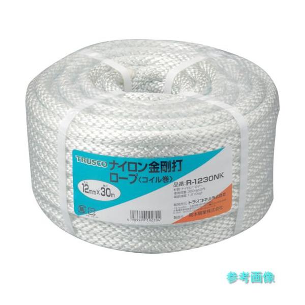 メーカー：トラスコ中山(株)在庫状況：仕入先在庫品納期：お支払い確認後、3営業日以内出荷予定（欠品時は早急にご連絡いたします。）商品特長：●合繊ロープの中で最も強度があり、摩擦にも強いです。●耐熱性にも優れています。●強度は3つ打に比べ30...