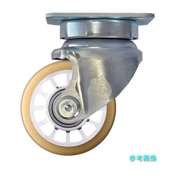 メーカー：ハンマーキャスター(株)在庫状況：仕入先在庫品納期：お支払い確認後、3営業日以内出荷予定（欠品時は早急にご連絡いたします。）商品特長：●スラストベアリングの採用で旋回耐久性が飛躍的に向上しました。●１０倍以上に旋回耐久性が向上し、...