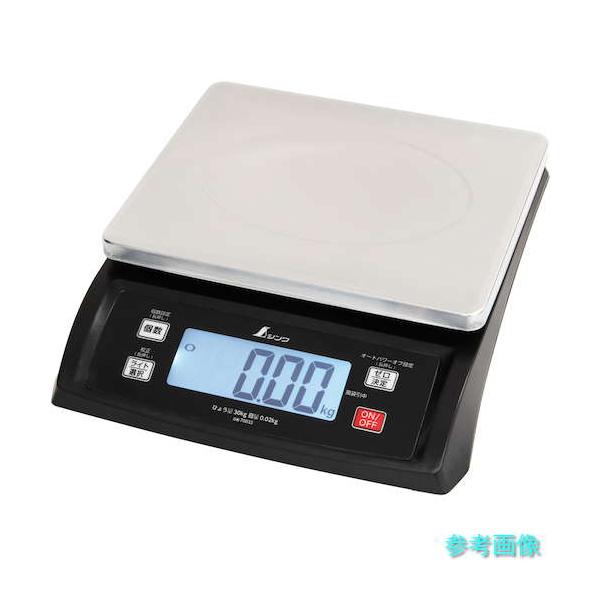 メーカー：シンワ測定(株)在庫状況：仕入先在庫品納期：お支払い確認後、3営業日以内出荷予定（欠品時は早急にご連絡いたします。）商品特長：●文字高30mmで大きく見やすい液晶を採用しました。●風袋引機能付で容器の重さを引いた測定ができます。●...