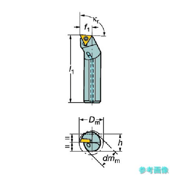 メーカー：サンドビック(株)コロマントカンパニー在庫状況：仕入先取寄せ品納期：お支払い確認後、4営業日以内出荷予定（欠品時は早急にご連絡いたします。）商品特長：●低切削抵抗の内径ボーリングバイトです。●内部クーラントにより、チップ寿命の延長...