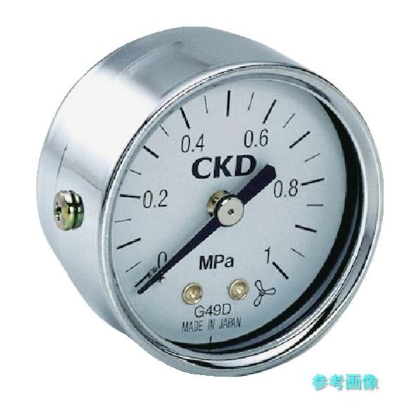 メーカー：CKD(株)在庫状況：仕入先在庫品納期：お支払い確認後、3営業日以内出荷予定（欠品時は早急にご連絡いたします。）商品特長：●汎用圧力計です。用途：●圧縮空気の圧力を目視管理に。仕様：●圧力レンジ(MPa)：0〜0.2●最小目盛(M...