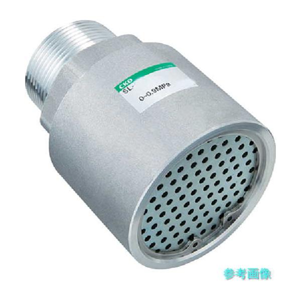 メーカー：CKD(株)在庫状況：仕入先取寄せ品納期：お支払い確認後の3営業日以内出荷予定（欠品時は早急にご連絡致します。）商品特長：●排出されるエアで発生する、排気騒音を減音するサイレンサの金属ボディタイプです。●SL-8A〜25Aをグレー...