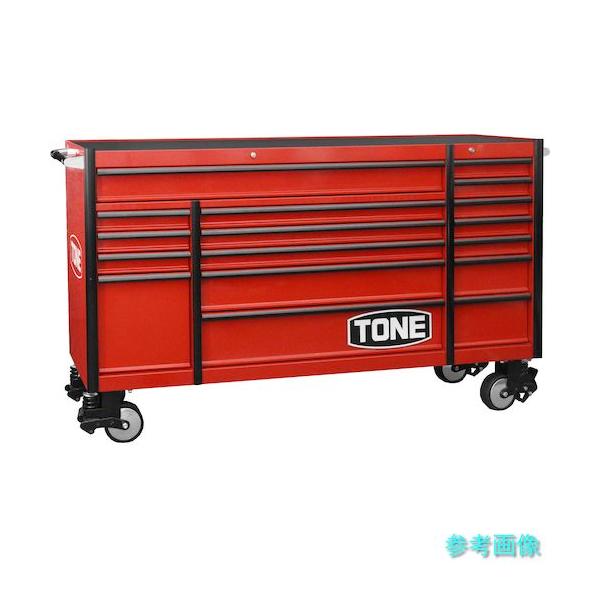 メーカー：TONE(株)在庫状況：仕入先取寄せ品納期：お支払い確認後、4営業日以内出荷予定（欠品時は早急にご連絡いたします。）商品特長：●引出し全17段のTONE最大収納容量の超大型ストレージキャビネットです。用途：●工具類の保管・整理用仕...