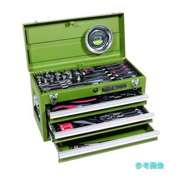 メーカー：TONE(株)在庫状況：仕入先取寄せ品納期：お支払い確認後、4営業日以内出荷予定（欠品時は早急にご連絡いたします。）商品特長：●高級感あふれるカーボン調トレー付きです。●数量限定生産、ピスタチオグリーン仕様です。●人気工具を追加し...