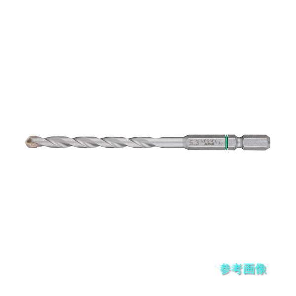 メーカー：(株)ベッセル在庫状況：仕入先在庫品納期：お支払い確認後、3営業日以内出荷予定（欠品時は早急にご連絡いたします。）商品特長：●片刃非対称の新設計刃で切削抵抗が減り切削スピードと耐久性がアップします。●刃先を水で冷やせば、穴あけが回...