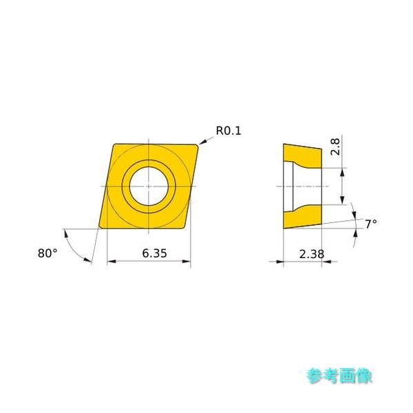 メーカー：三菱マテリアル(株)在庫状況：仕入先取寄せ品納期：お支払い確認後、3営業日以内出荷予定（欠品時は早急にご連絡いたします。）商品特長：●ステンレス鋼など加工硬化しやすい被削材での切り込み境界損傷抑制に効果を発揮します。仕様：●適合被...