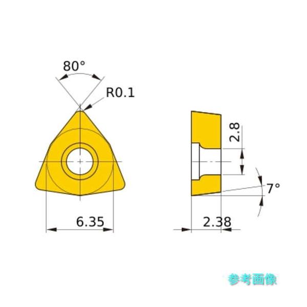 メーカー：三菱マテリアル(株)在庫状況：仕入先取寄せ品納期：お支払い確認後、3営業日以内出荷予定（欠品時は早急にご連絡いたします。）商品特長：●耐熱合金、析出硬化系ステンレス鋼旋削加工時の耐摩耗性、耐クレータ性、耐溶着性を改善しました。仕様...