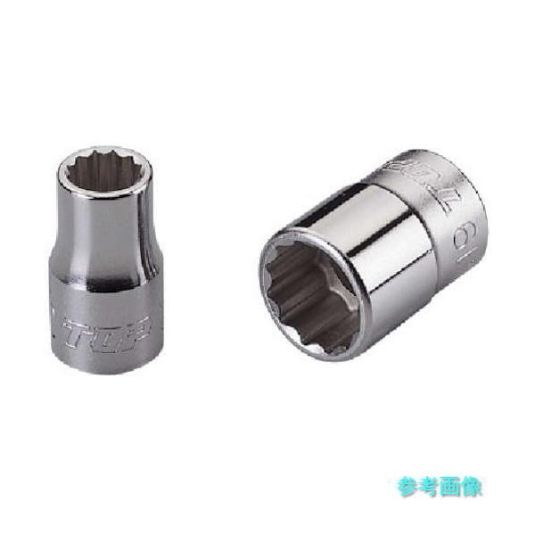 メーカー：トップ工業(株)在庫状況：仕入先取寄せ品納期：お支払い確認後、6営業日以内出荷予定（欠品時は早急にご連絡いたします。）商品特長：●ソケットレンチ用ソケットです。用途：●ボルト・ナットの締め緩めに。仕様：●差込角(mm)：19.0●...