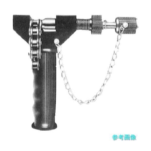 メーカー：片山チエン(株)在庫状況：仕入先取寄せ品納期：お支払い確認後、3営業日以内出荷予定（欠品時は早急にご連絡いたします。）商品特長：●ローラーチェンを固定、ハンマーでピン抜きヘッド部をたたいてチエーンピンを抜きます。仕様：●No.35...