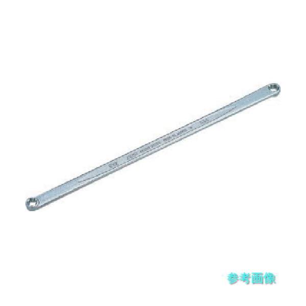 メーカー：京都機械工具(株)在庫状況：仕入先在庫品納期：お支払い確認後、3営業日以内出荷予定（欠品時は早急にご連絡いたします。）商品特長：●長い全長と片側ツバ付きのめがねで作業性の悪い場所にあるE型トルクスの締め緩めに便利です。仕様：●全長...