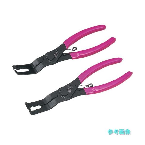 メーカー：京都機械工具(株)在庫状況：仕入先在庫品納期：お支払い確認後、3営業日以内出荷予定（欠品時は早急にご連絡いたします。）商品特長：●自動車のタイヤハウス内、アンダーカバー、前後バンパー等に使用されている三つ溝のロックピン引抜きタイプ...