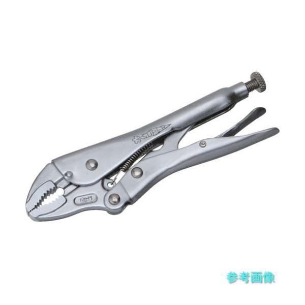 メーカー：(株)スーパーツール在庫状況：仕入先在庫品納期：お支払い確認後、3営業日以内出荷予定（欠品時は早急にご連絡いたします。）商品特長：●歯付の曲線アゴでパイプなどを確実に固定できます。●ロック開放レバーは、ロック時に指を挟み込まない方...